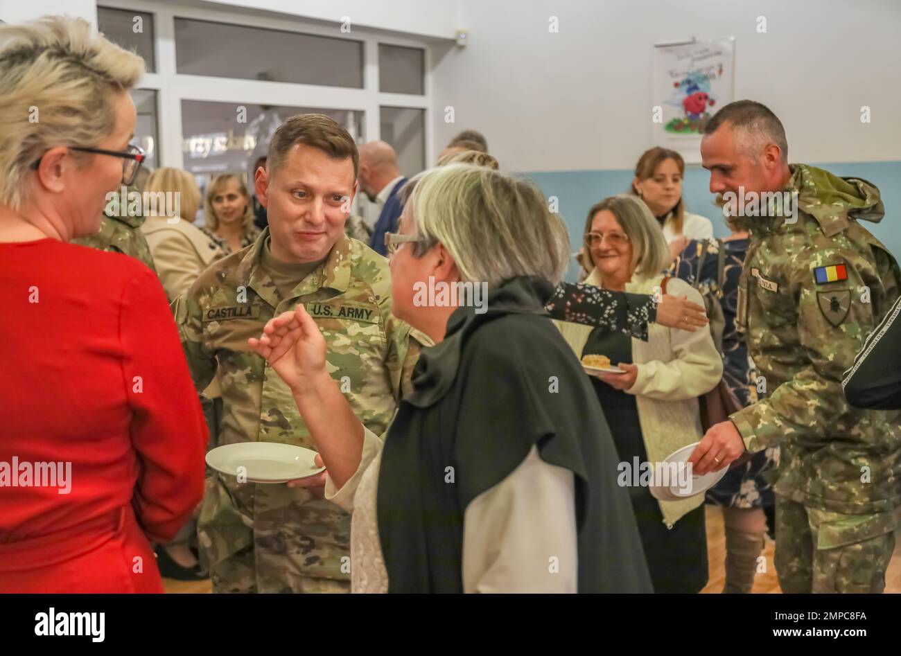 U.S. Army Lt. Col. Sean M. Castilla, commander of enhanced Forward ...