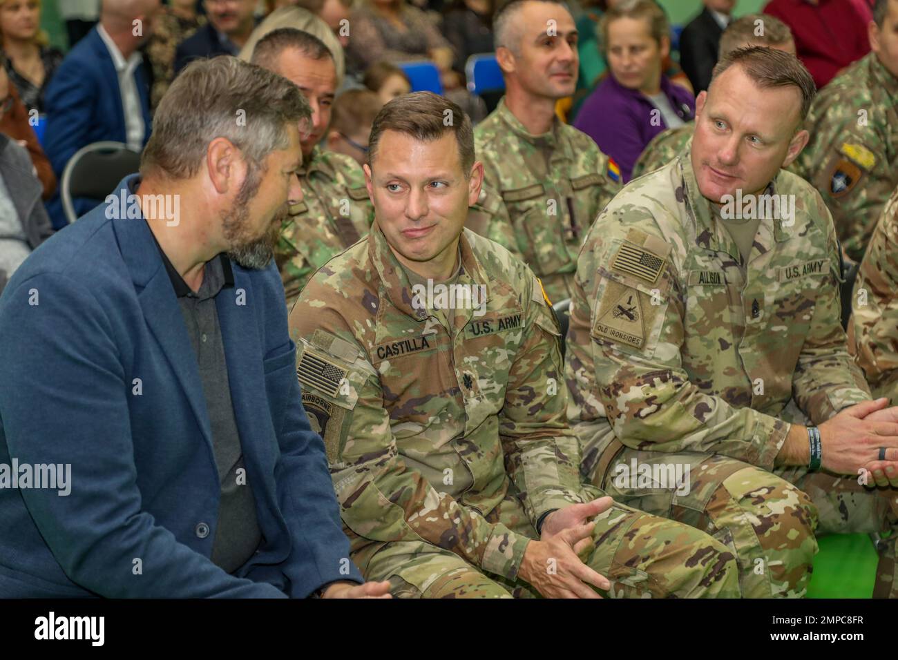 U.S. Army Lt. Col. Sean M. Castilla, commander of enhanced Forward ...
