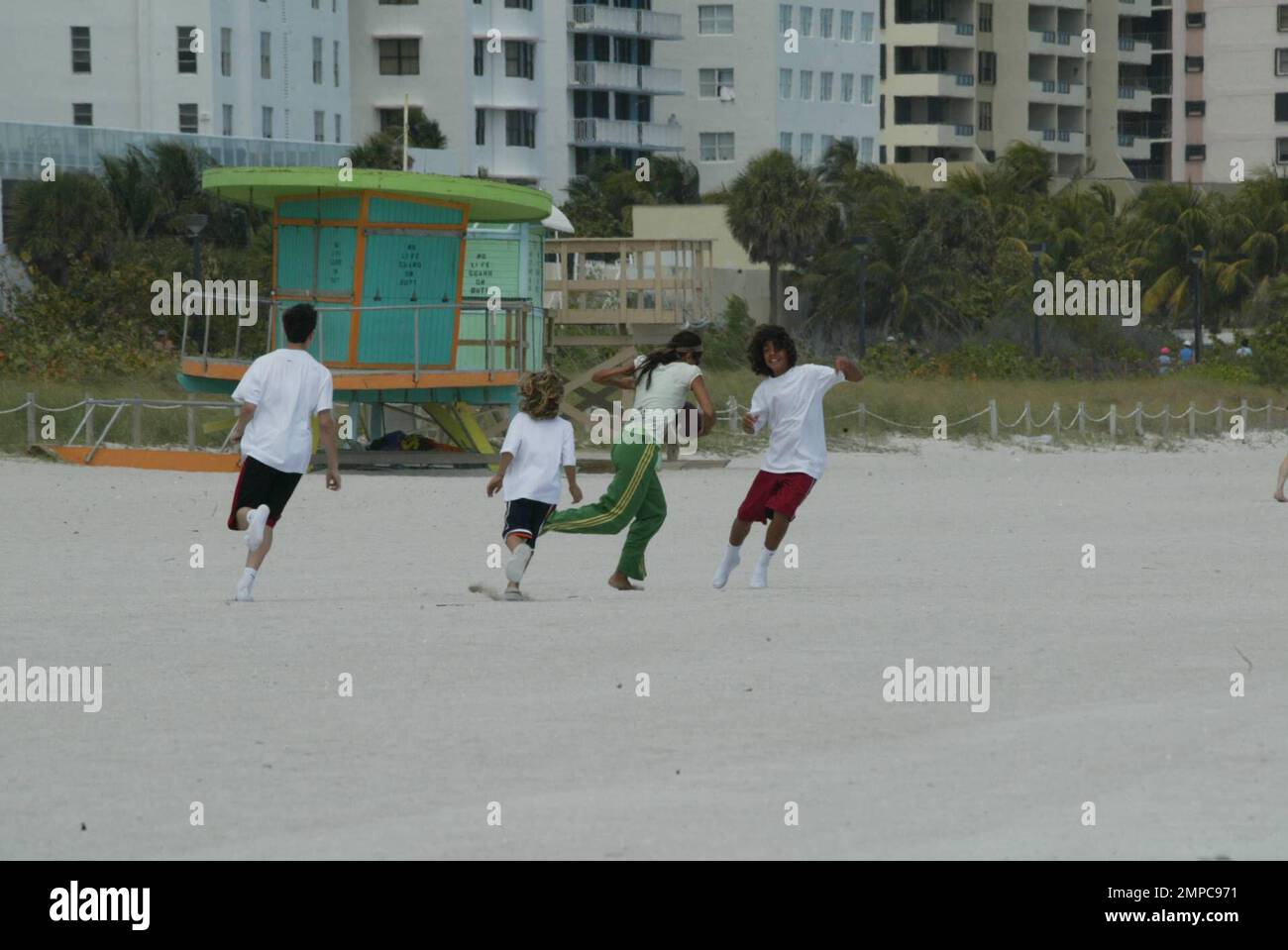 Barbara Becker and sons Noah & Elias enjoy a day with friends playing ...
