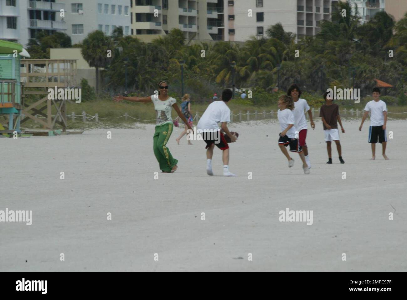Barbara Becker and sons Noah & Elias enjoy a day with friends playing ...