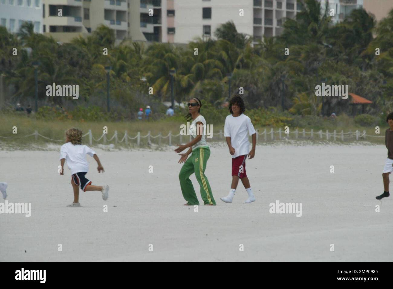 Barbara Becker and sons Noah & Elias enjoy a day with friends playing ...