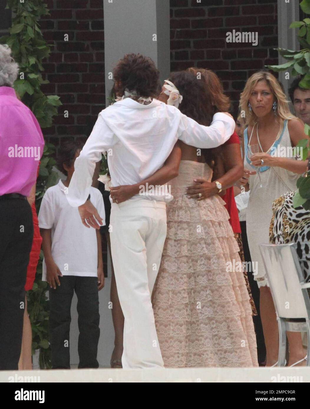 Scenes from the wedding of Barbara Becker and Arne Quinze take place in ...
