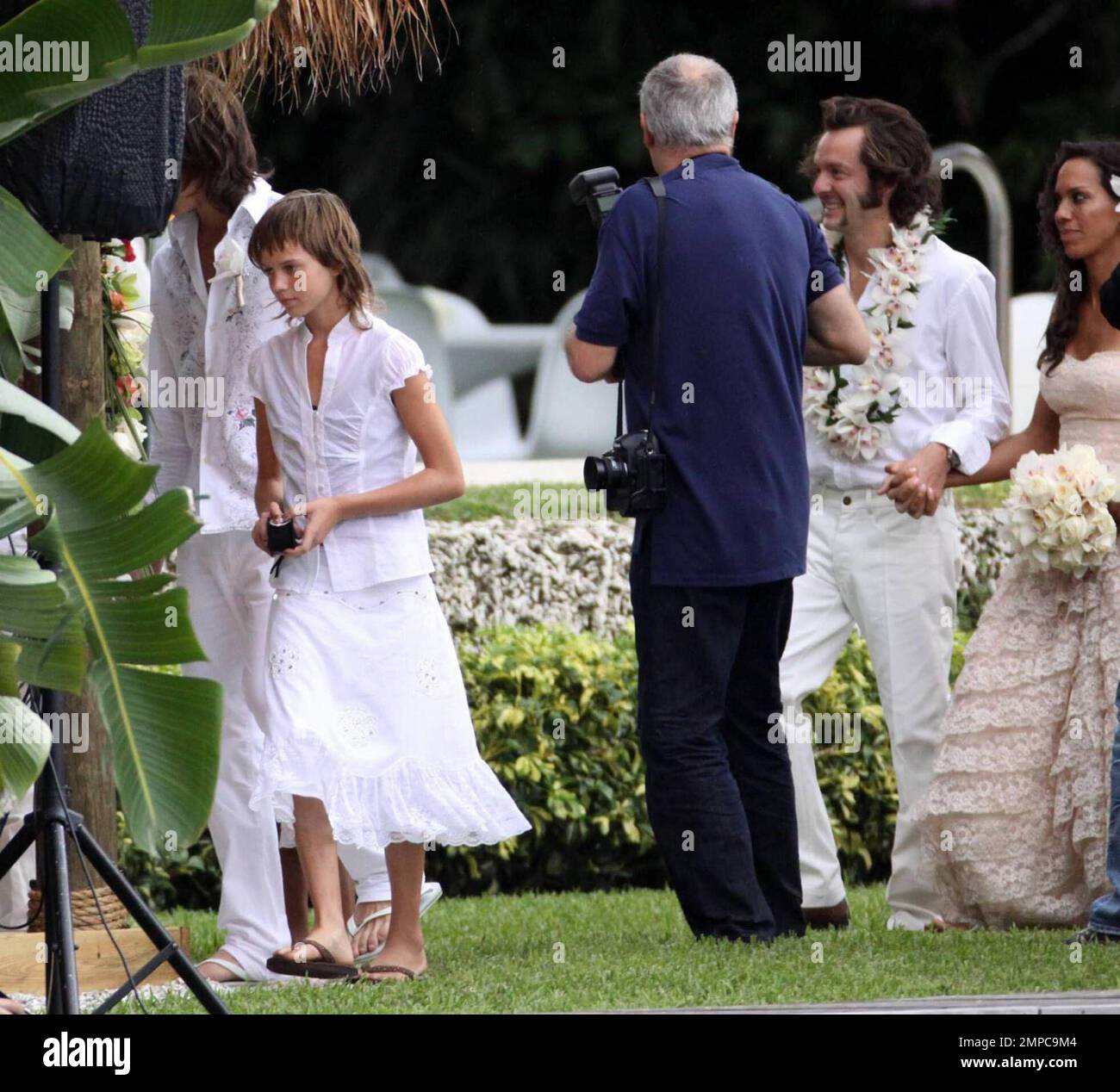 Scenes from the wedding of Barbara Becker and Arne Quinze take place in ...
