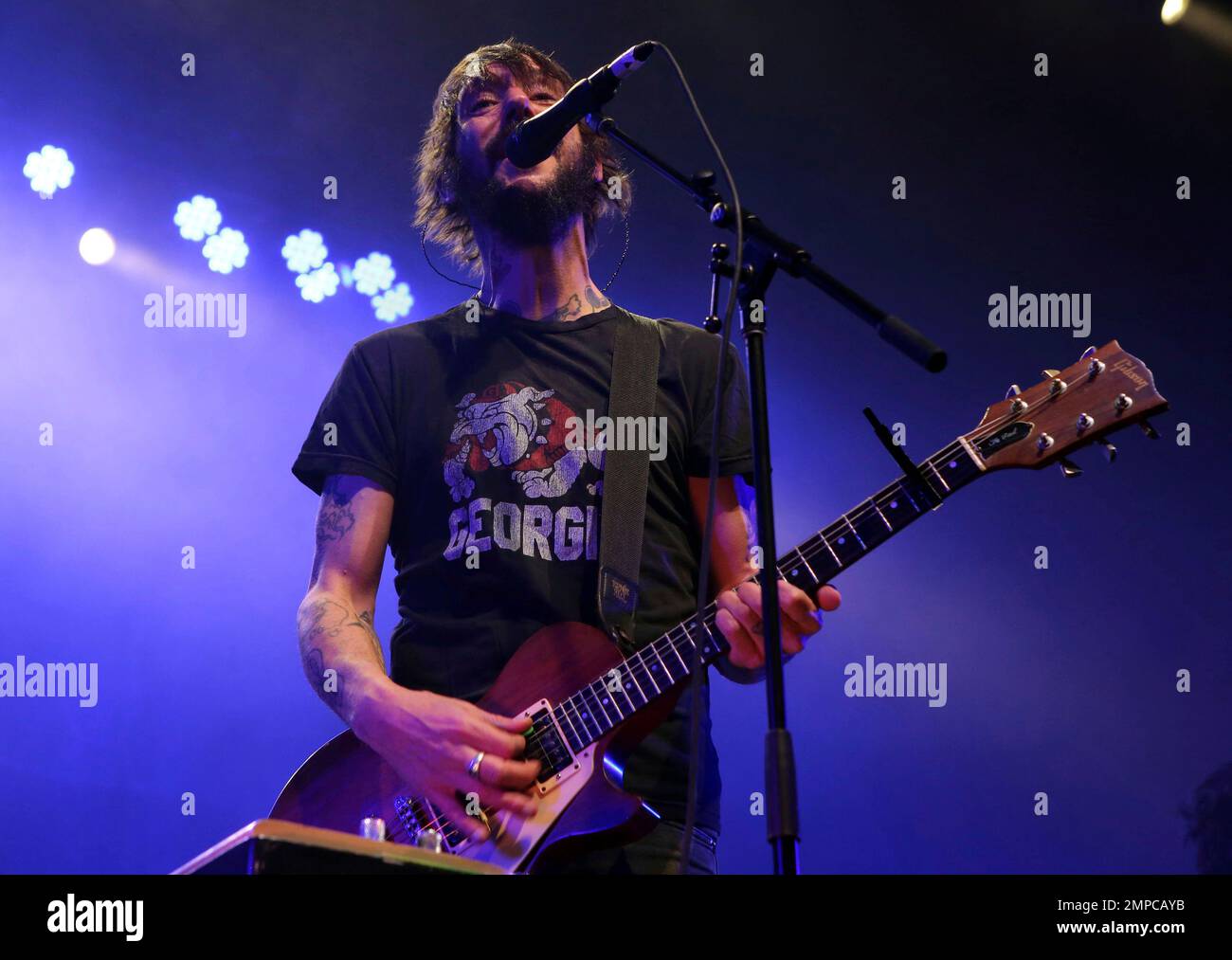 Ben Bridwell with Band of Horses performs at the Coca-Cola Roxy Theatre ...