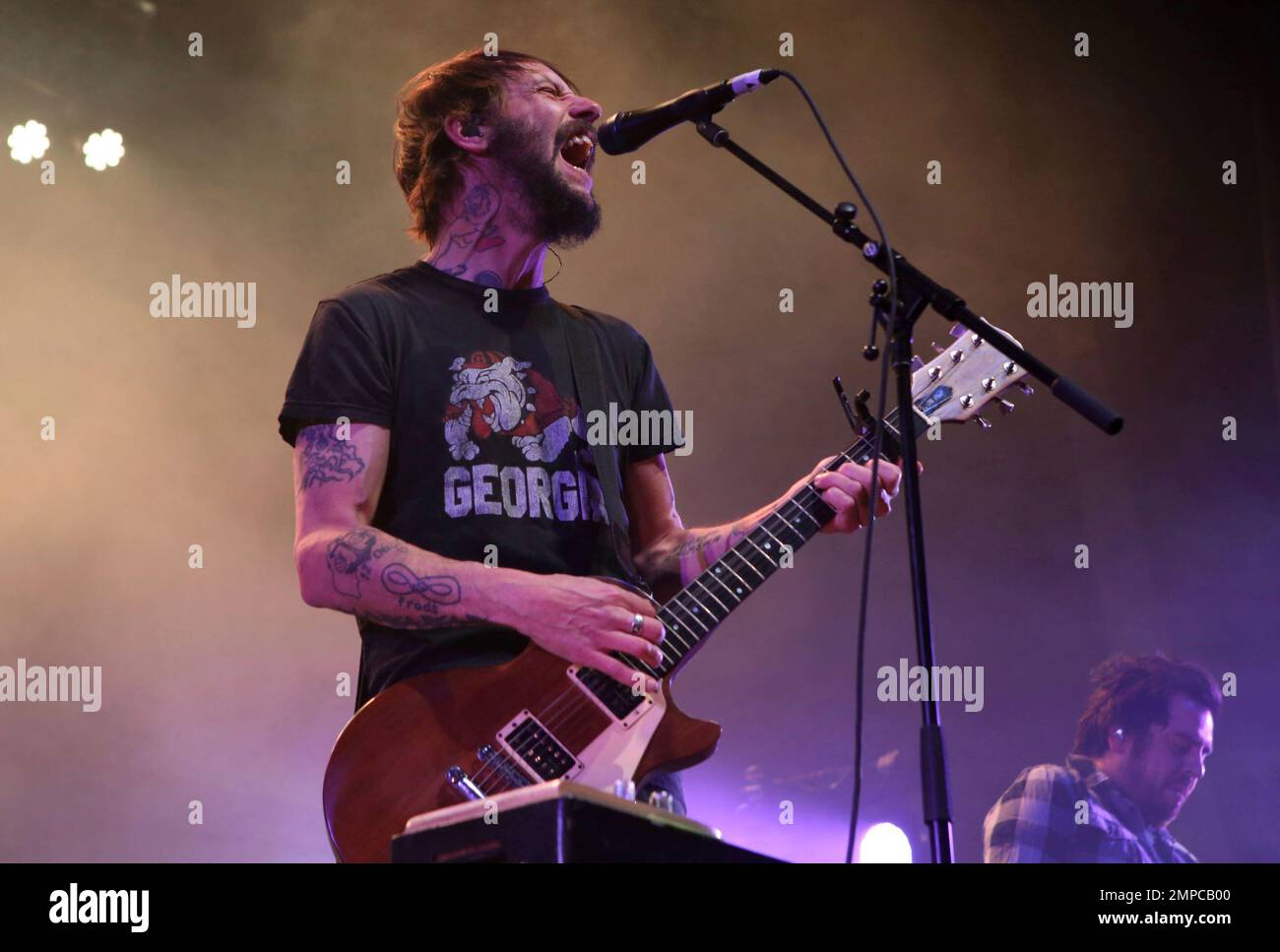 Ben Bridwell with Band of Horses performs at the Coca-Cola Roxy Theatre ...