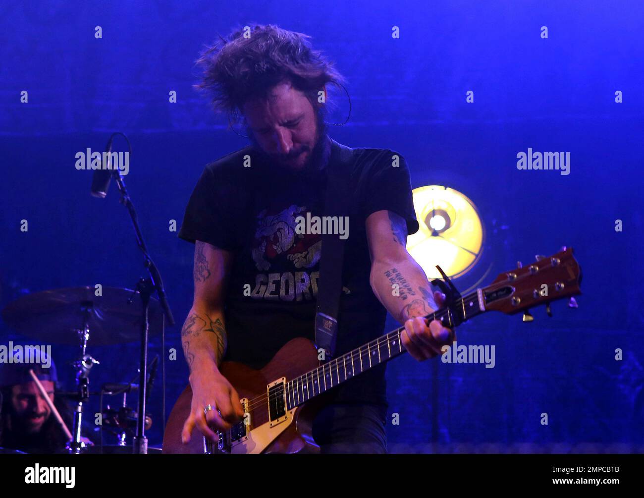 Ben Bridwell with Band of Horses performs at the Coca-Cola Roxy Theatre ...