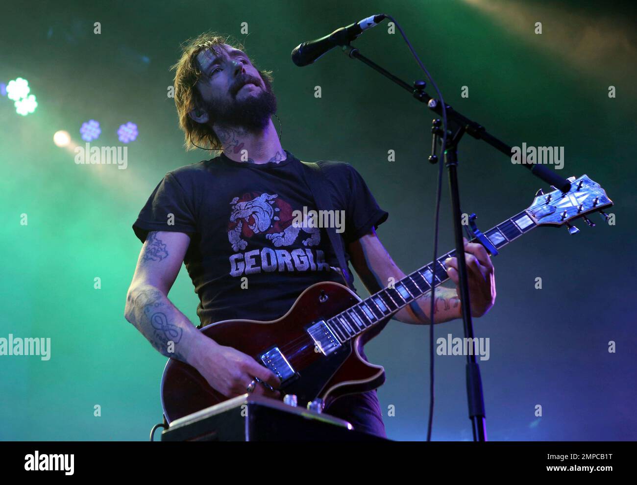 Ben Bridwell with Band of Horses performs at the Coca-Cola Roxy Theatre ...