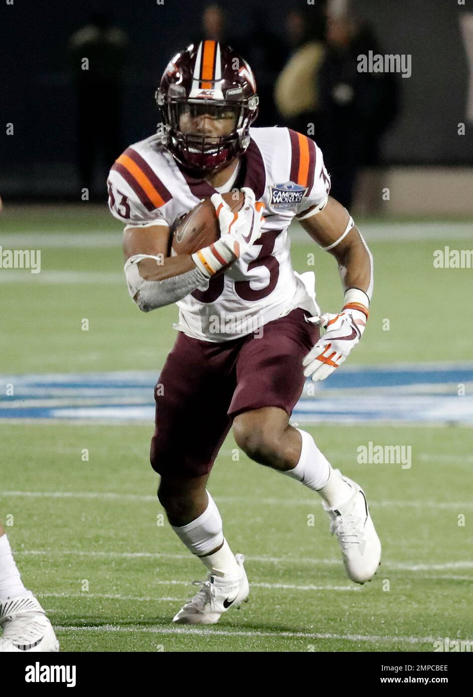 Virginia Tech running back Deshawn McClease (33) runs against Oklahoma ...