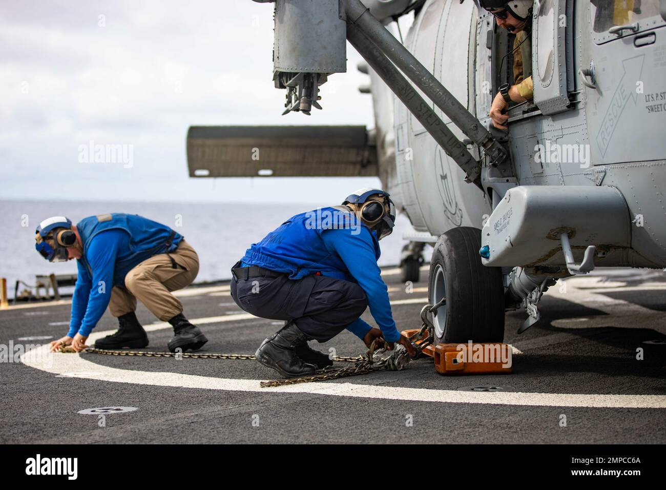 Ensign Tyler McAvoy, left, and Seaman Joshua Whitaker, both assigned to ...