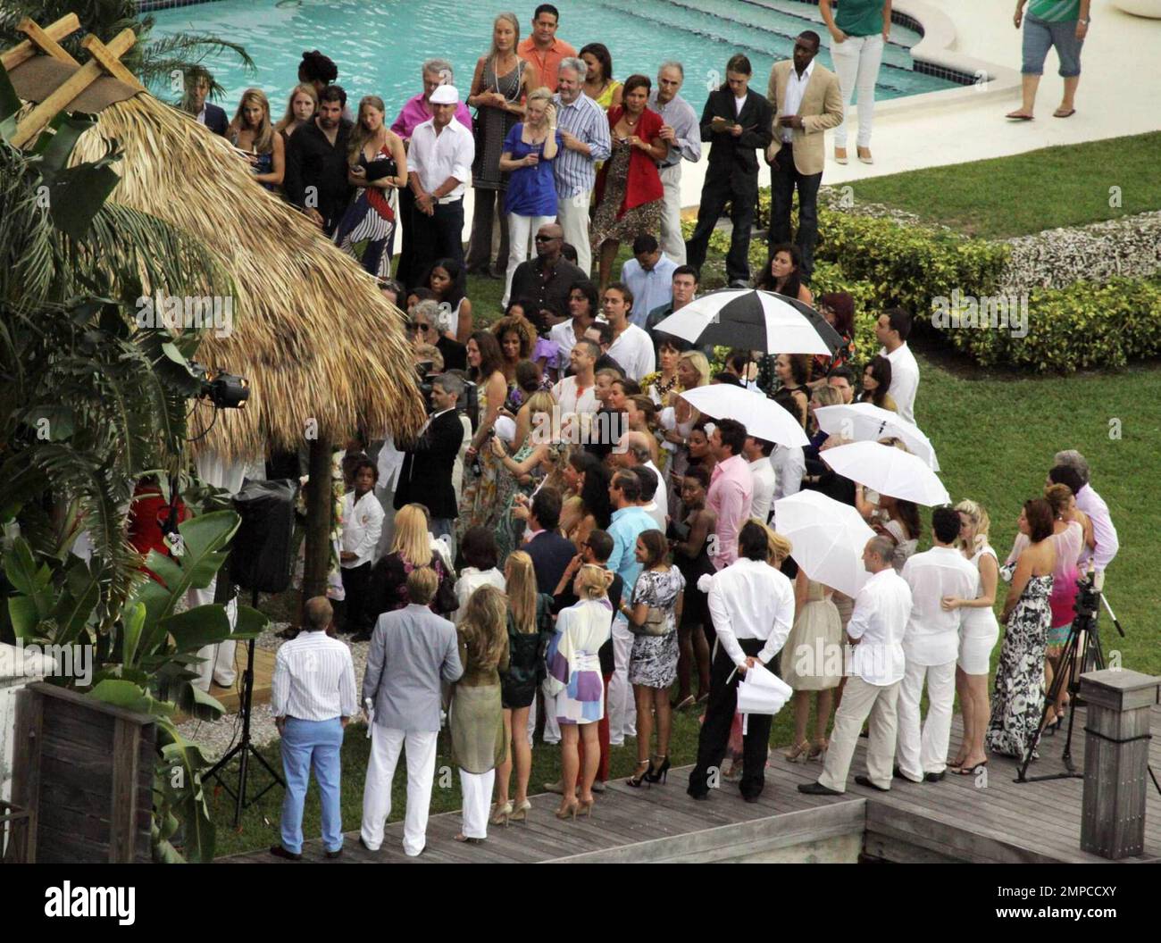 Scenes from the wedding of Barbara Becker and Arne Quinze take place in ...
