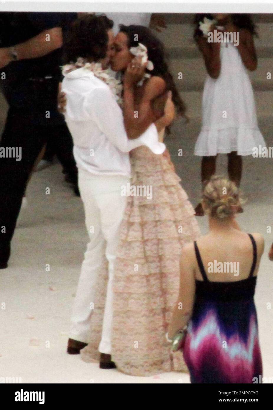 Scenes from the wedding of Barbara Becker and Arne Quinze take place in ...