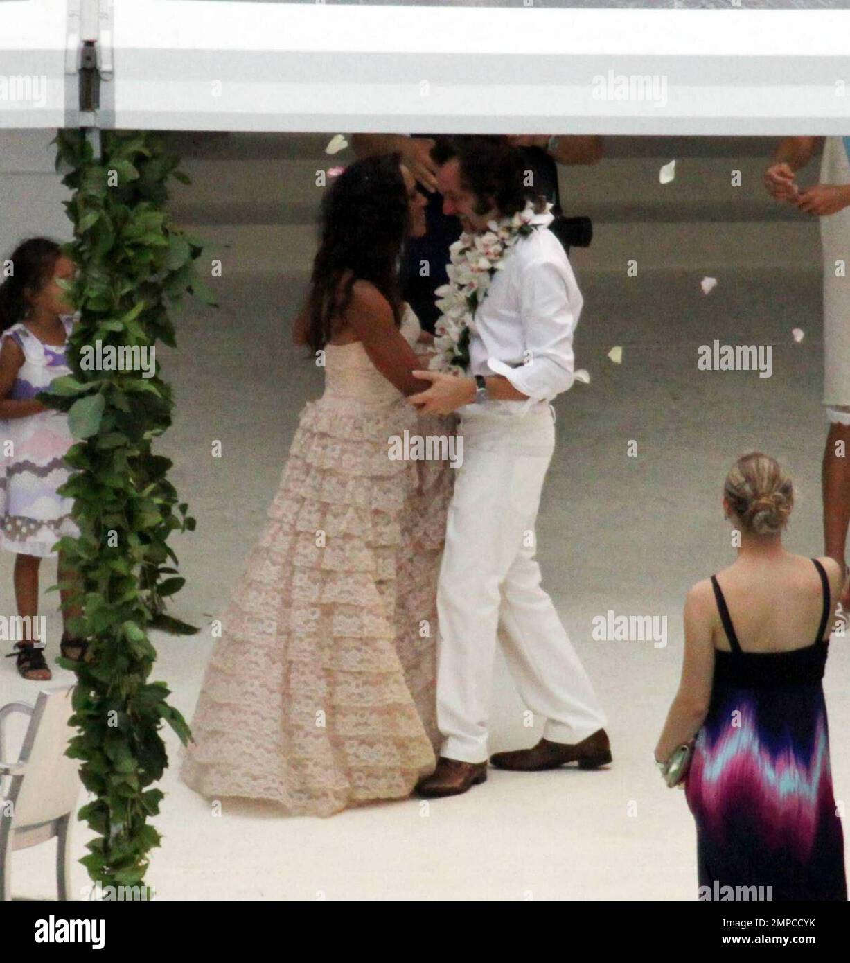 Scenes from the wedding of Barbara Becker and Arne Quinze take place in ...