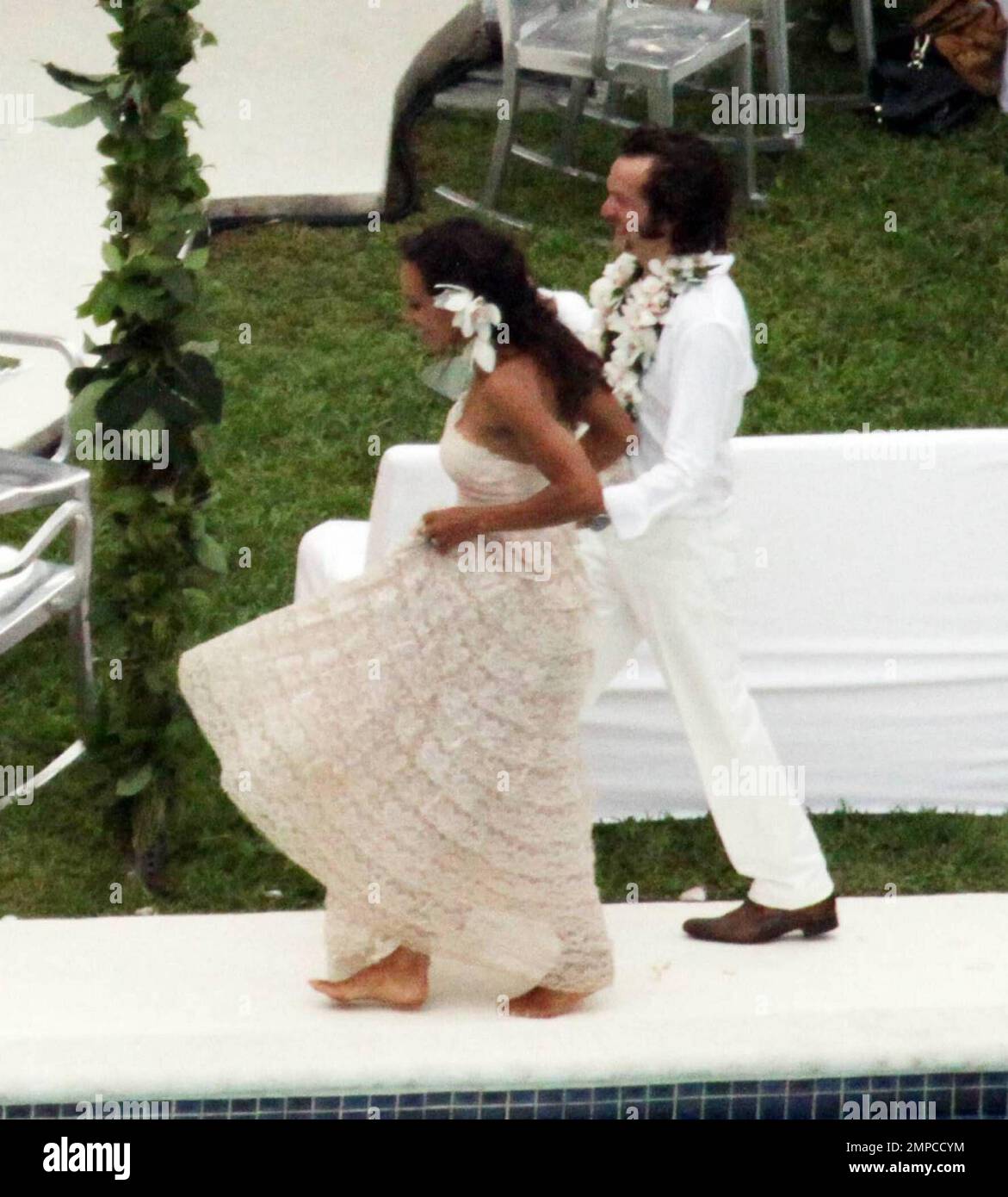 Scenes from the wedding of Barbara Becker and Arne Quinze take place in ...