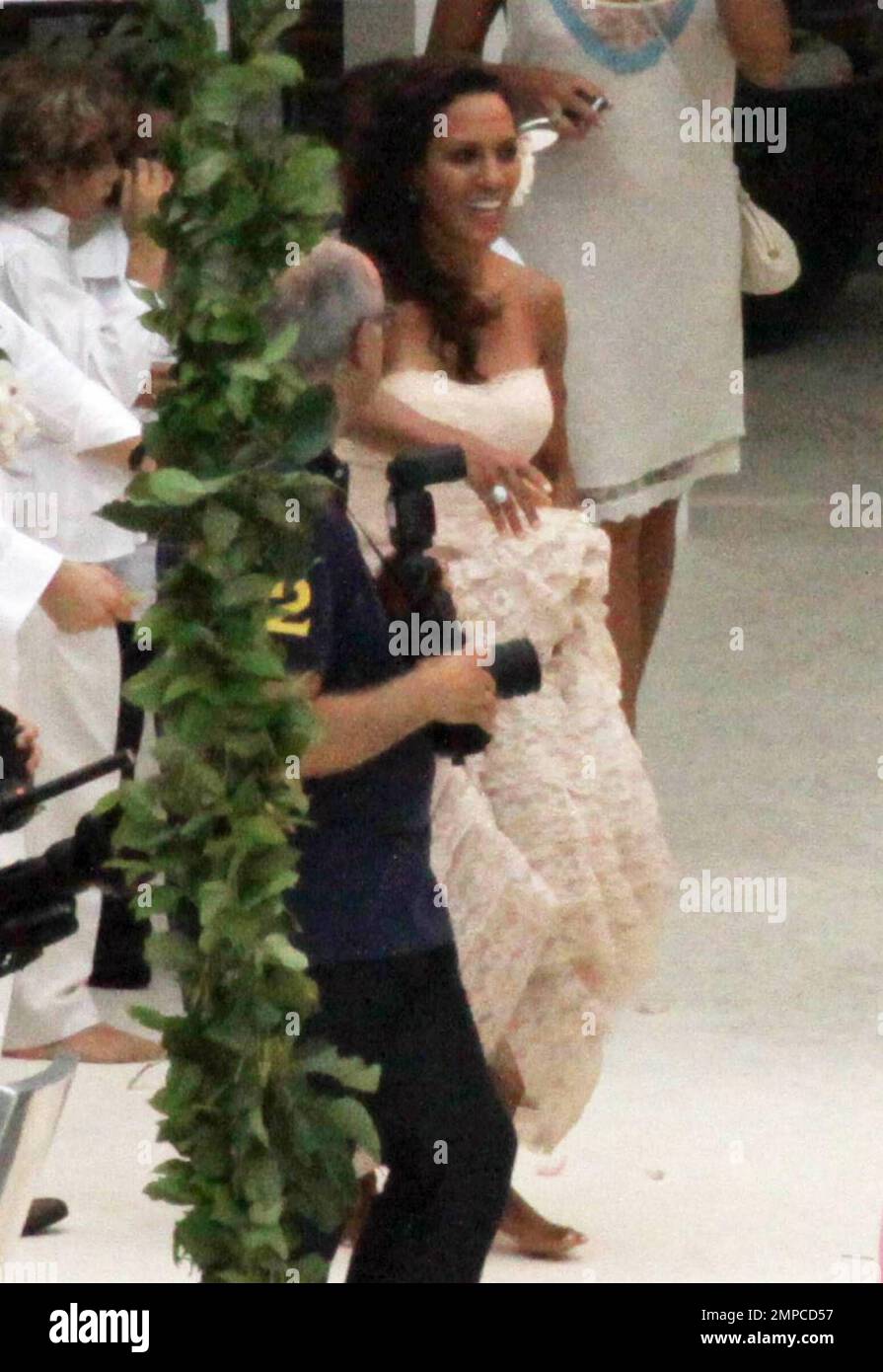 Scenes from the wedding of Barbara Becker and Arne Quinze take place in ...