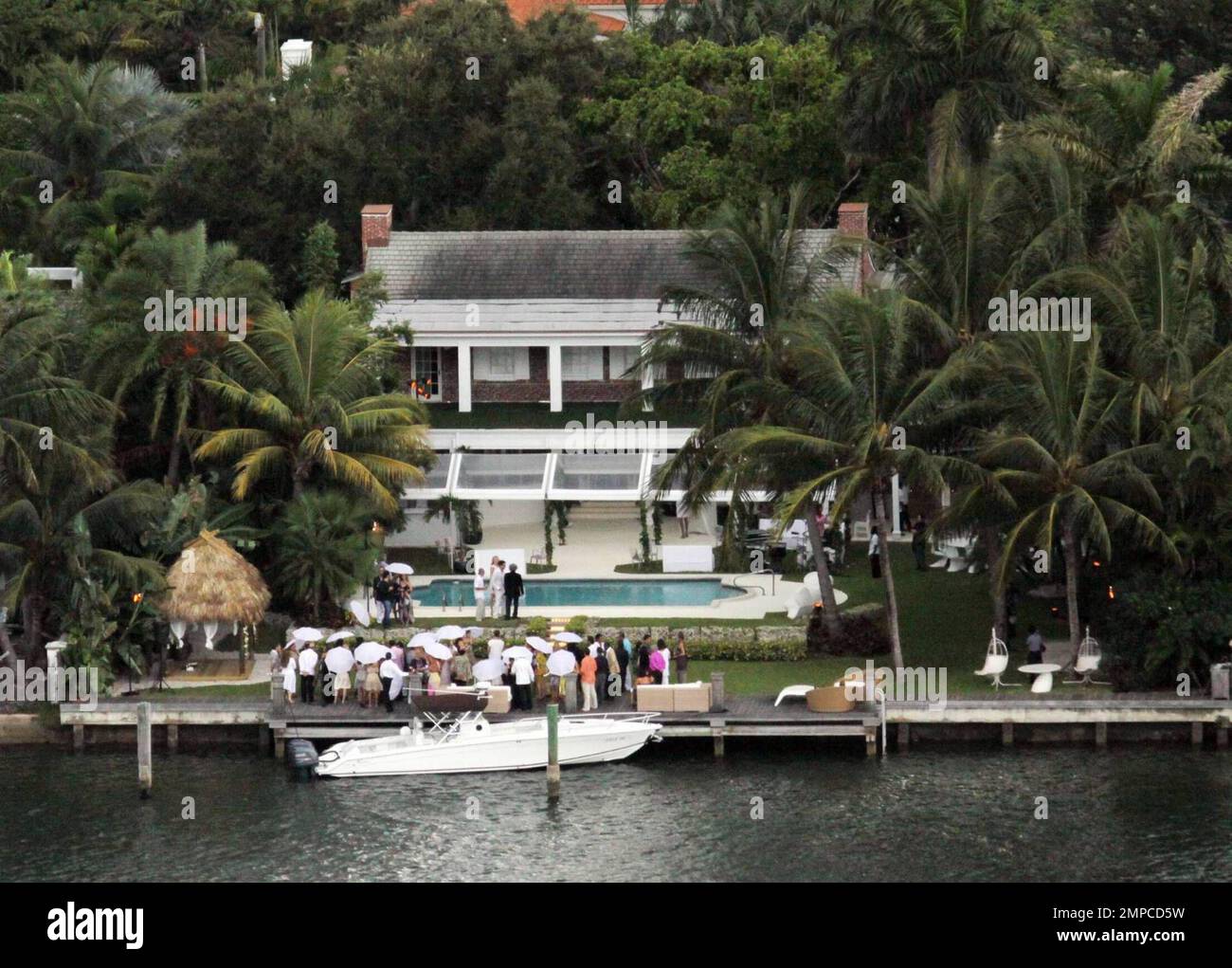 Scenes from the wedding of Barbara Becker and Arne Quinze take place in ...