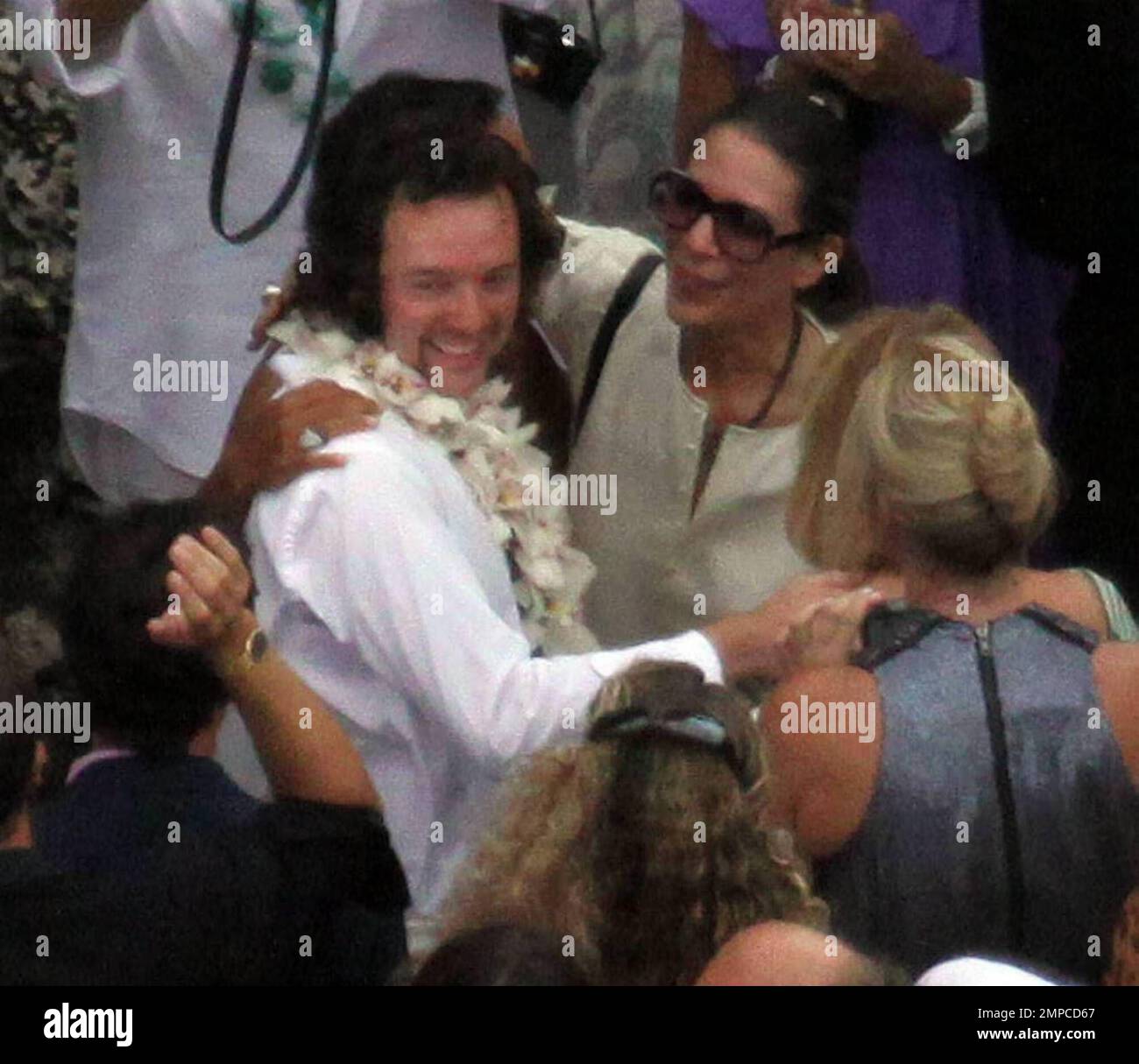 Scenes from the wedding of Barbara Becker and Arne Quinze take place in ...