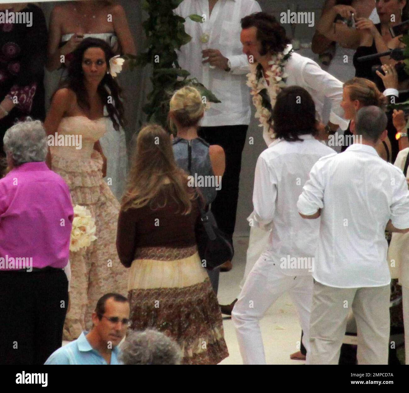 Scenes from the wedding of Barbara Becker and Arne Quinze take place in ...