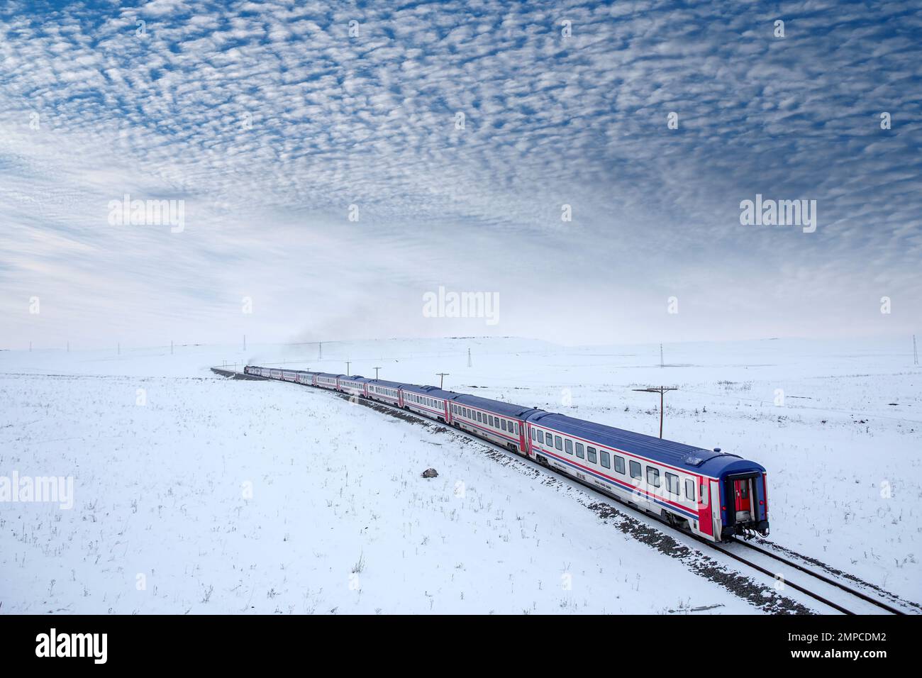 Eastern Express in Winter Kars Turkey Stock Photo - Alamy