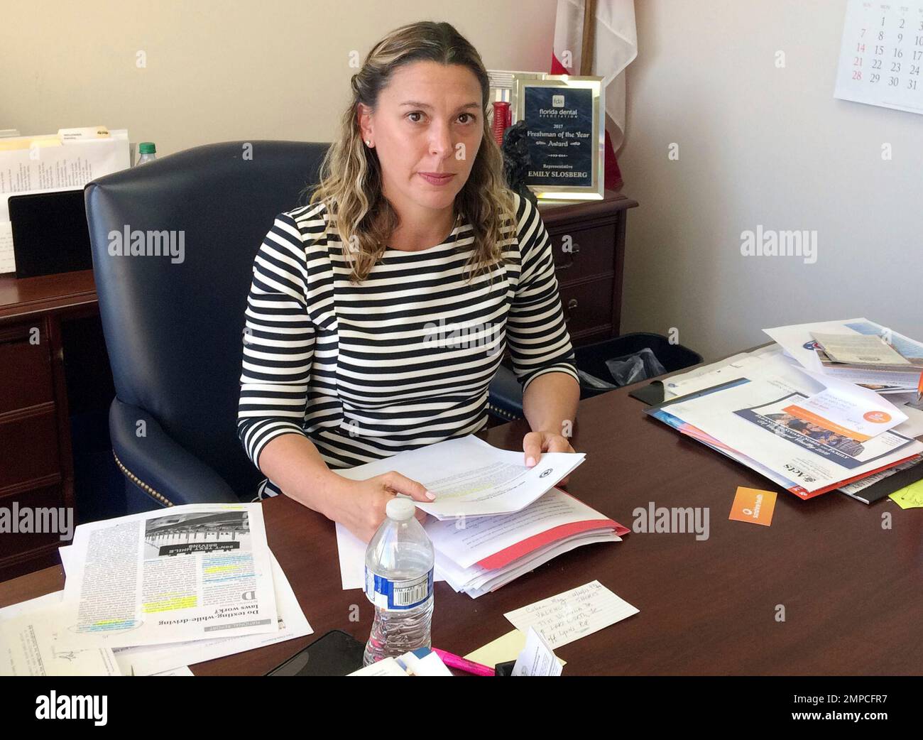 In this Dec. 21, 2017 photo, Florida State Rep. Emily Slosberg poses ...