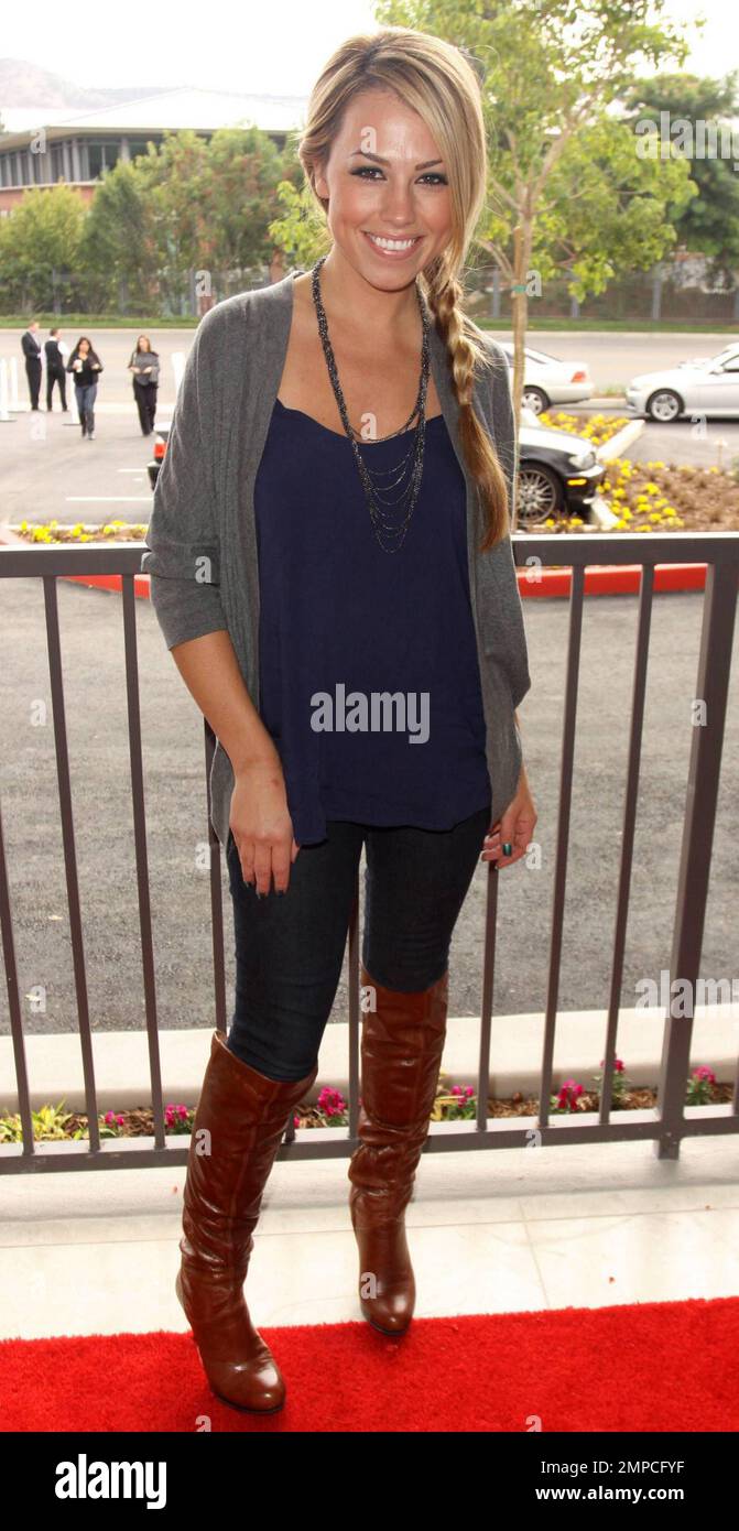 Jessica Hall arriving at The Barkley Pet Hotel & Spa Celebrity Sneak ...