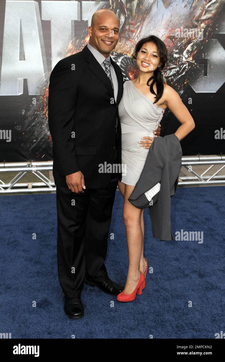 Rico McClinton at the Los Angeles Premiere of "Battleship" held at the ...