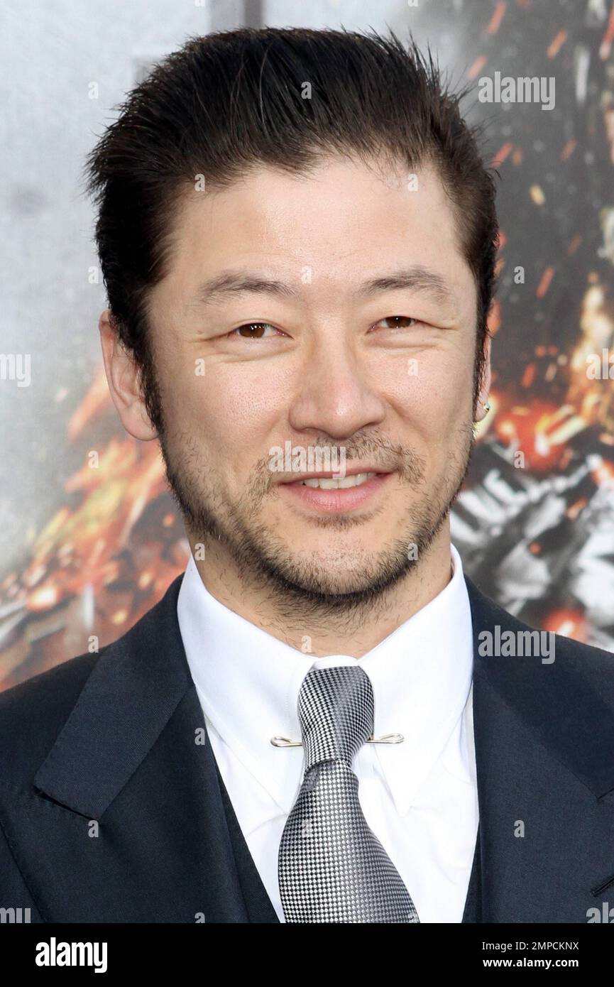Tadanobu Asano at the Los Angeles Premiere of "Battleship" held at the ...