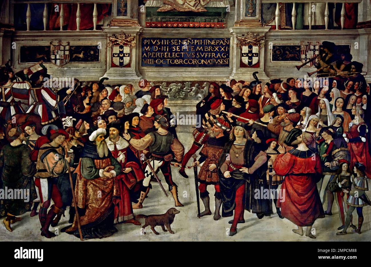 Frederick III Crowning Enea Silvio Piccolomini with a Laurel Wreath ...