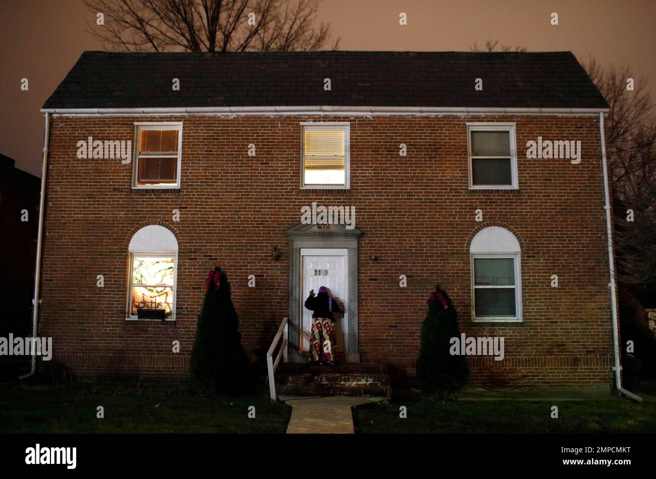 In this Dec. 22, 2017 photo, Erricka Bridgeford pauses and places her ...