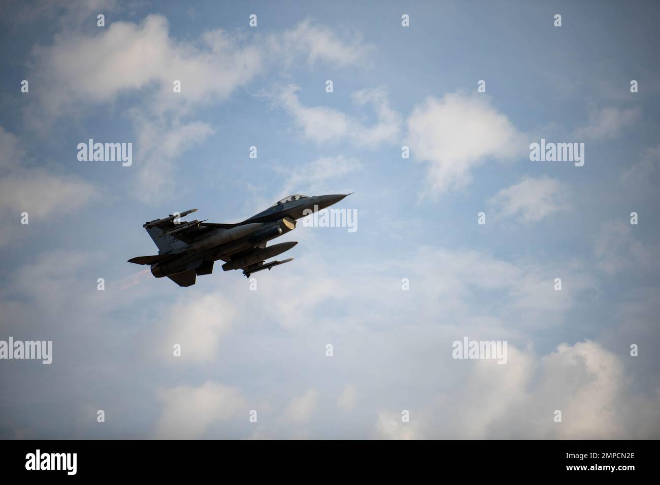 A U.S. Air Force F-16 Fighting Falcon assigned to the 24th Fighter Wing ...