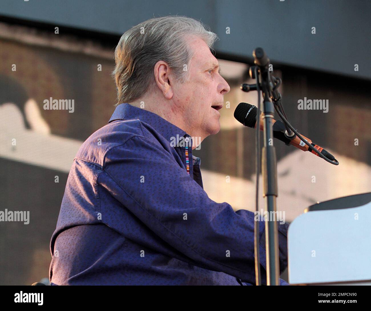 Brian Wilson of 'The Beach Boys' performs live in concert as part of ...