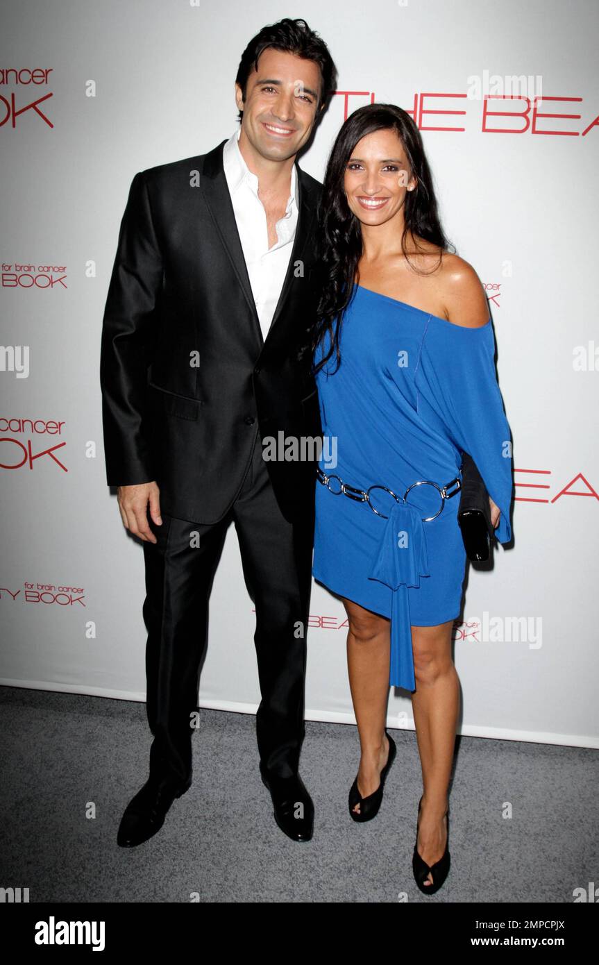 Actor Gilles Marini with wife Carole at the launch of the Beauty Book ...