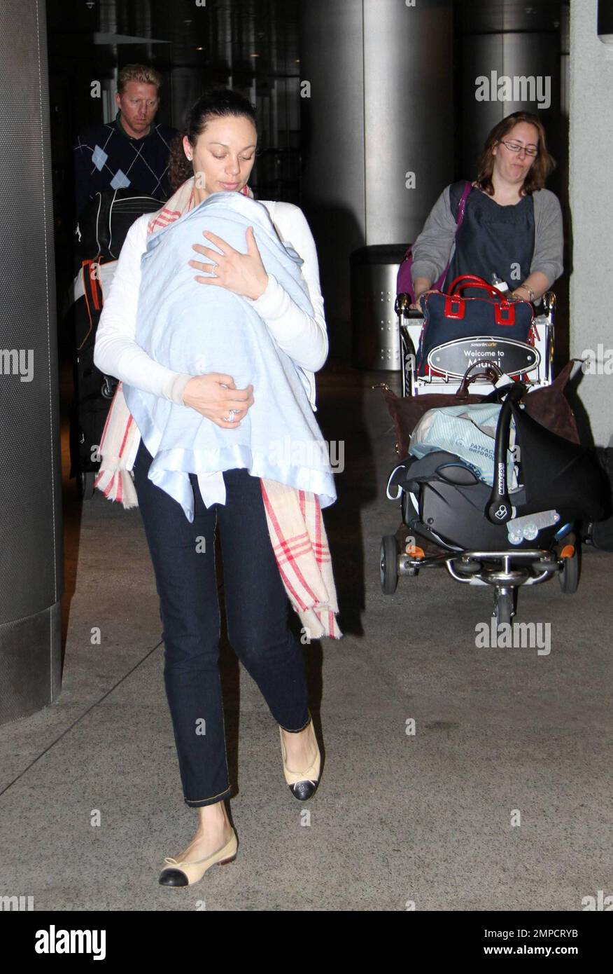 EXCLUSIVE!! Tennis ace Boris Becker arrives at Miami Intl Airport with ...