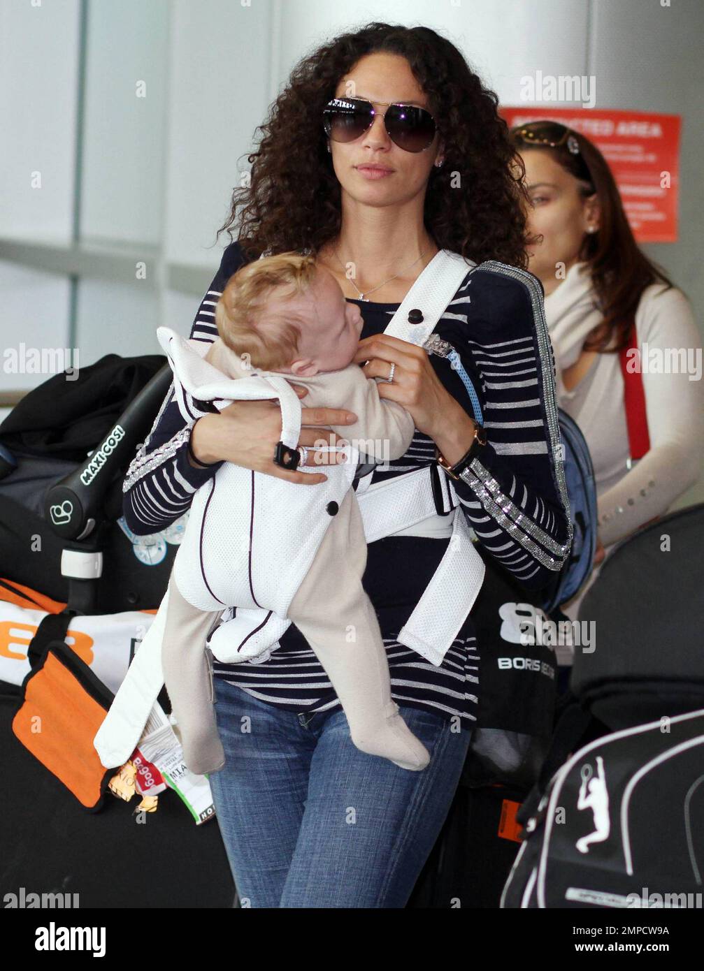 EXCLUSIVE!! Boris Becker and his wife Sharlely arrive at Miami airport ...