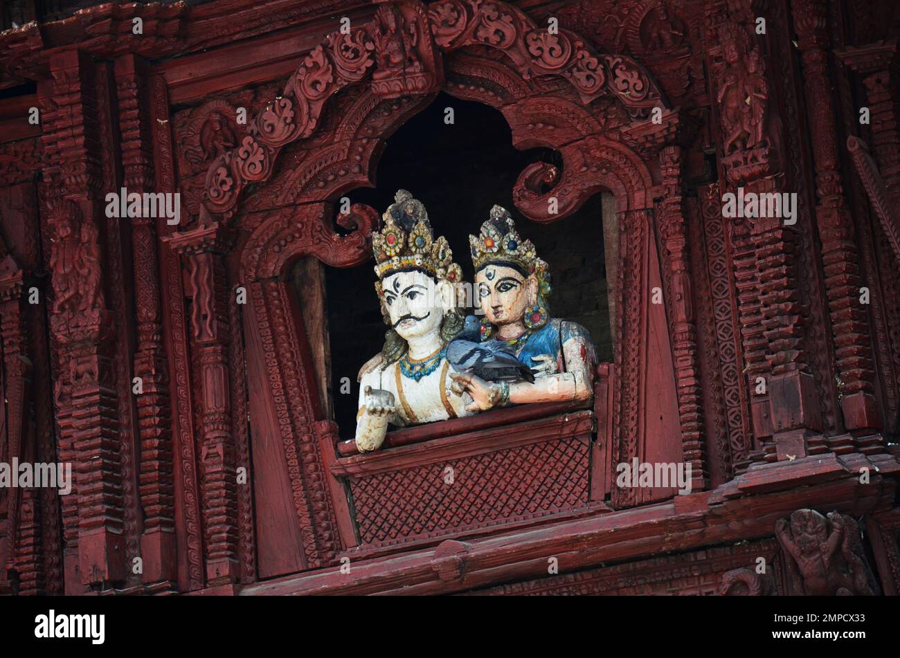 Ancient wood architecture and antique art wooden carved nepali angel ...
