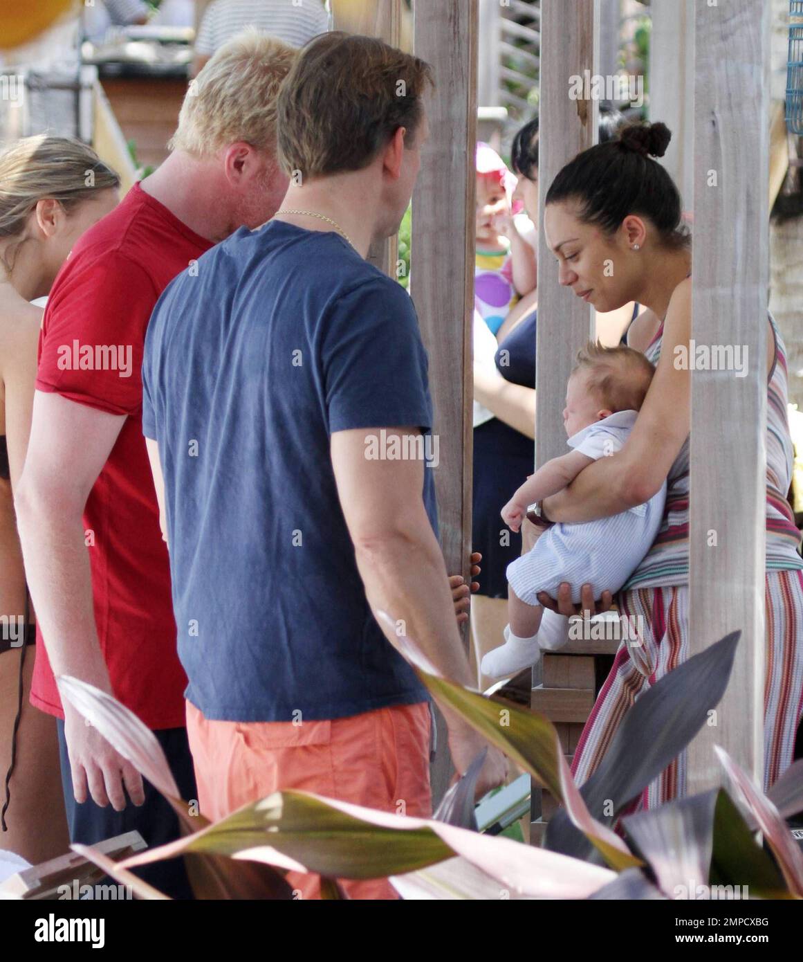 Boris Becker and his family pay an Easter visit to friends at a hotel ...