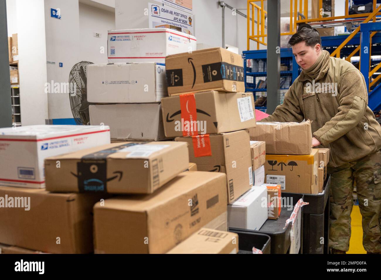 Postal clerk hi-res stock photography and images - Alamy