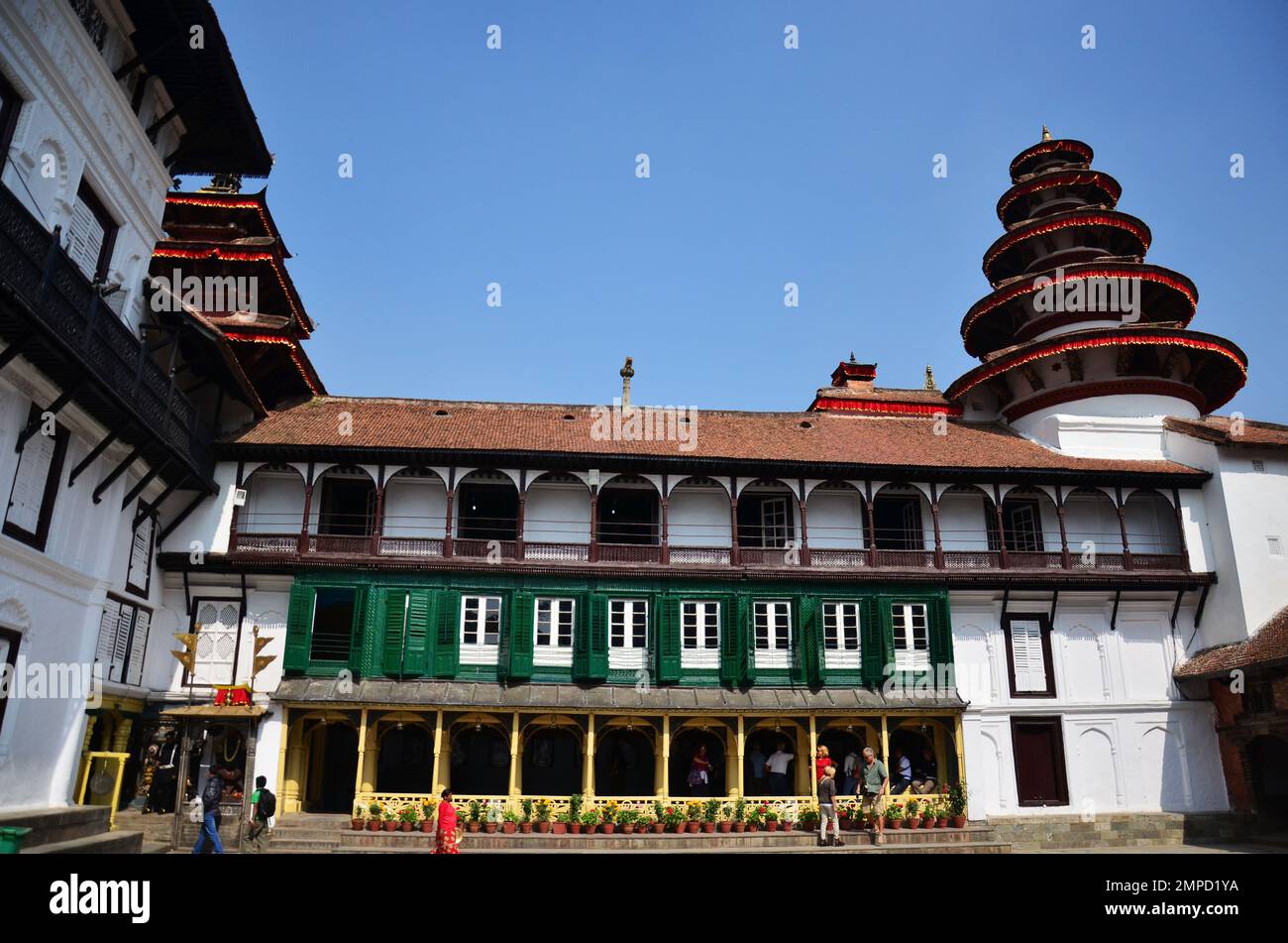 Ancient nepalese architecture building and antique old ruins nepali ...