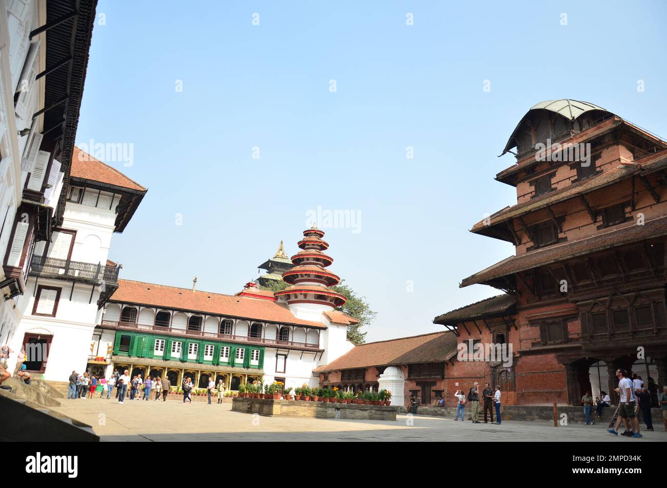 Ancient nepalese architecture building and antique old ruins nepali ...