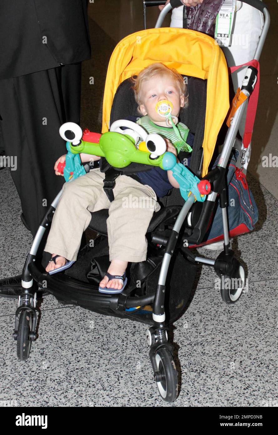 Tennis legend Boris Becker, wife Sharlely and son Amadeus arrive at ...