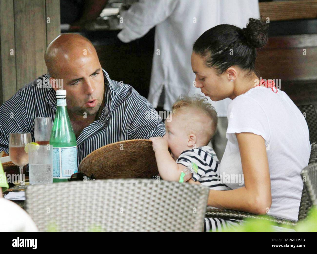 Former number one professional tennis player Boris Becker and his wife ...