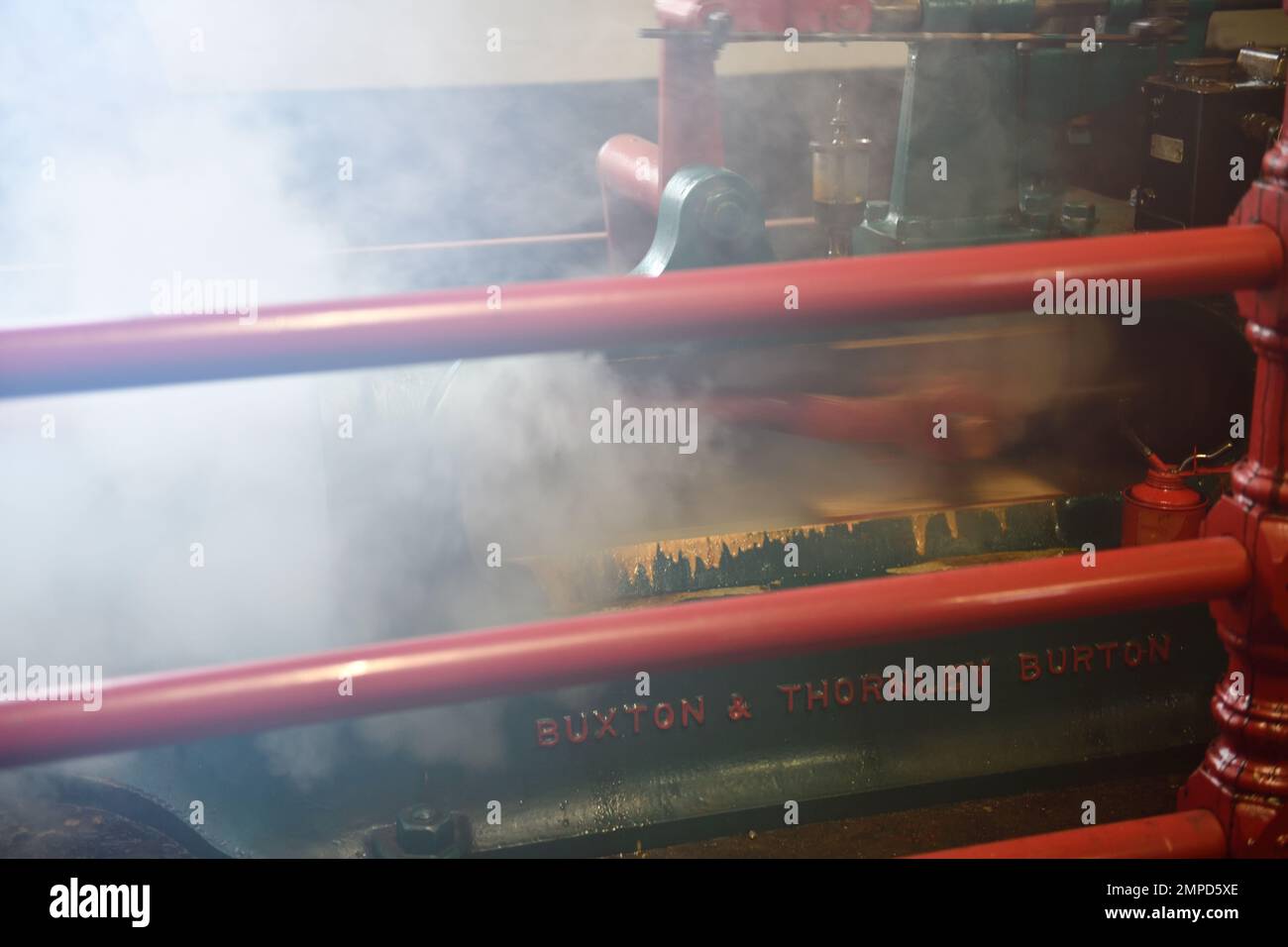 Steam Engine in action Hook Norton Brewery Oxfordshire England uk Stock ...