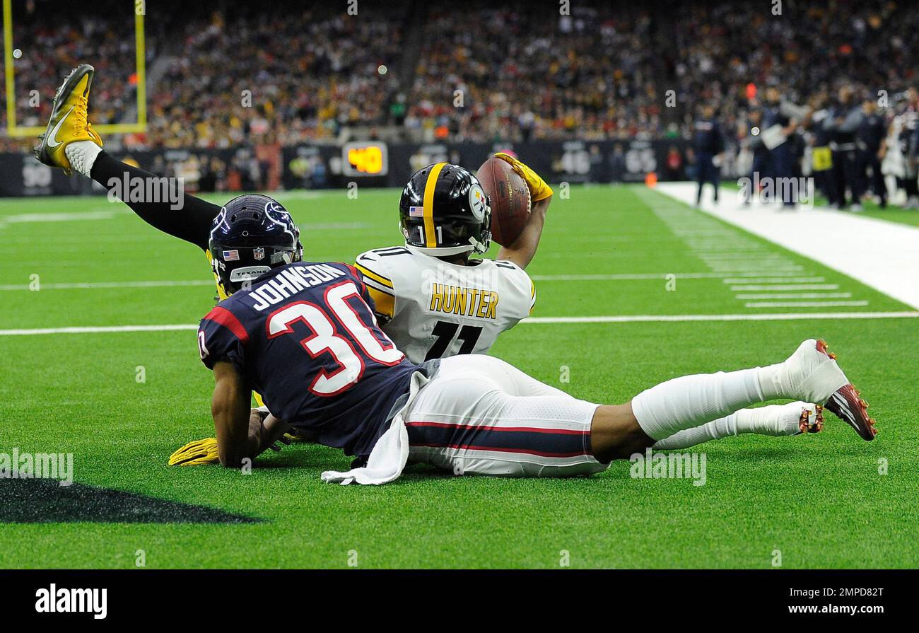 Pittsburgh Steelers wide receiver Justin Hunter (11) celebrates after ...