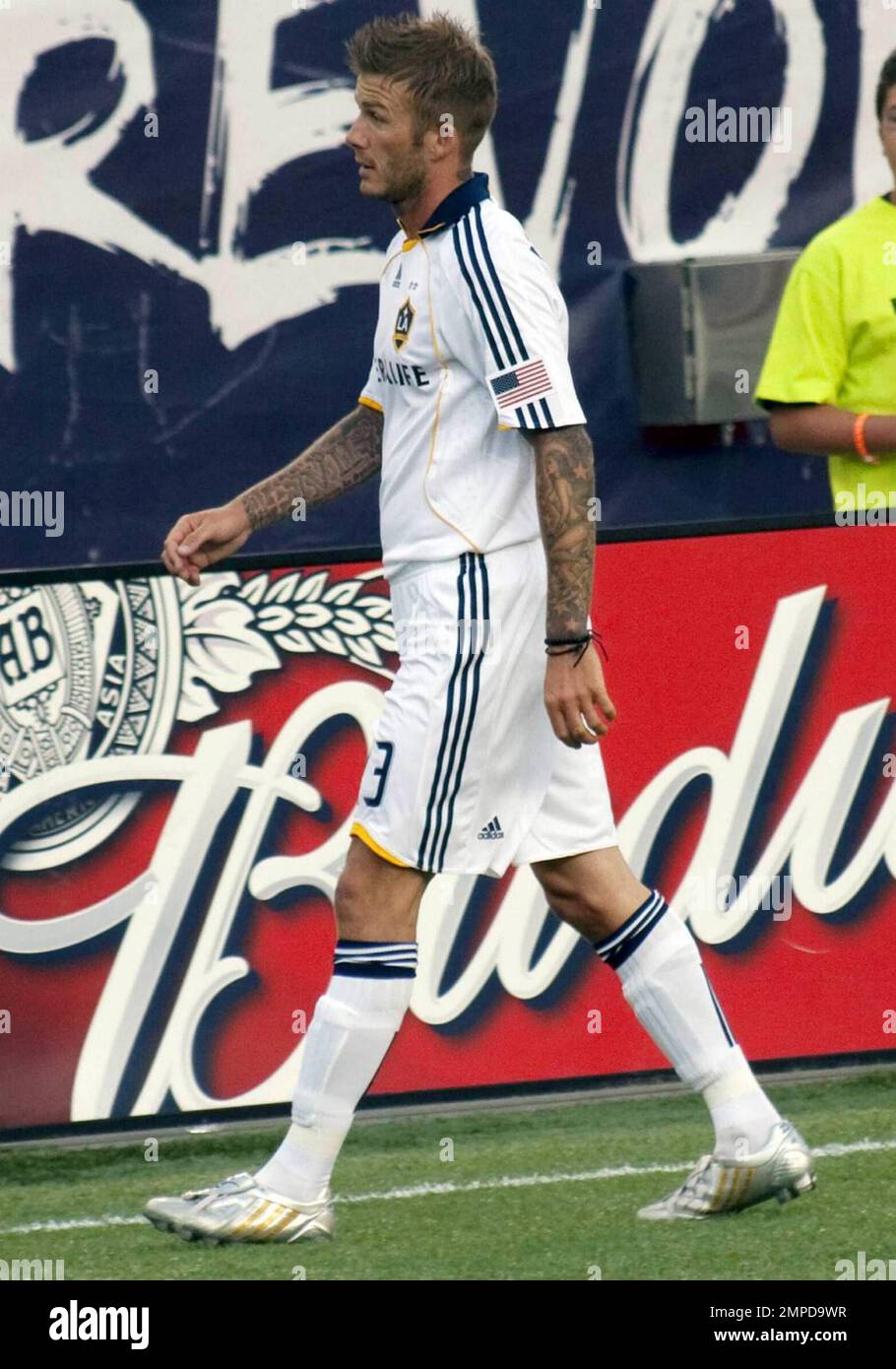 - David Beckham plays in the match Revolution Vs. Galaxy at the ...