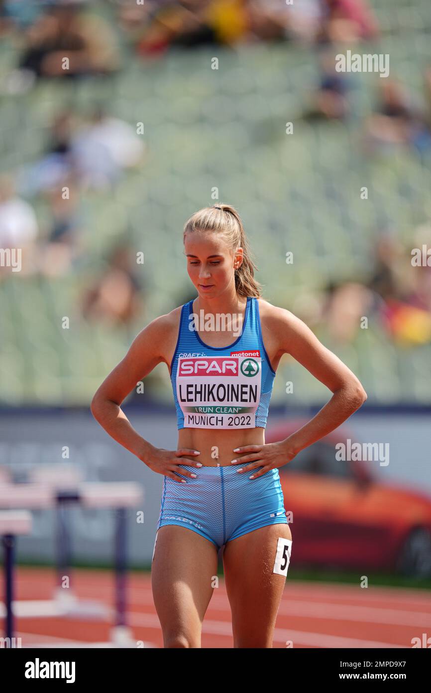 Viivi LEHIKOINEN participating in the 400 meters hurdles of the ...