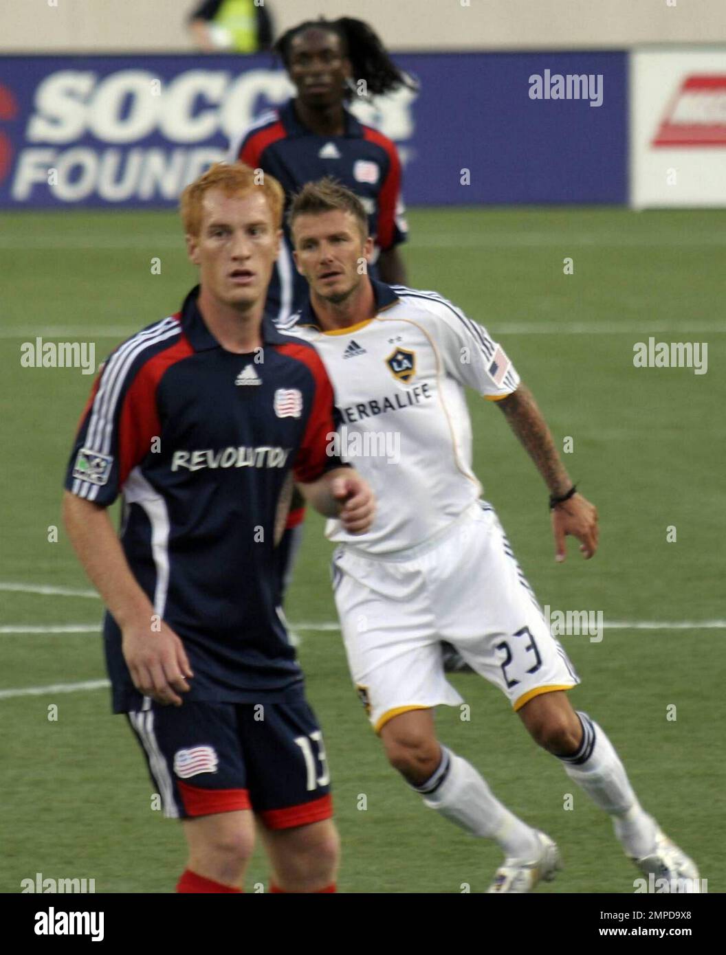 - David Beckham plays in the match Revolution Vs. Galaxy at the ...
