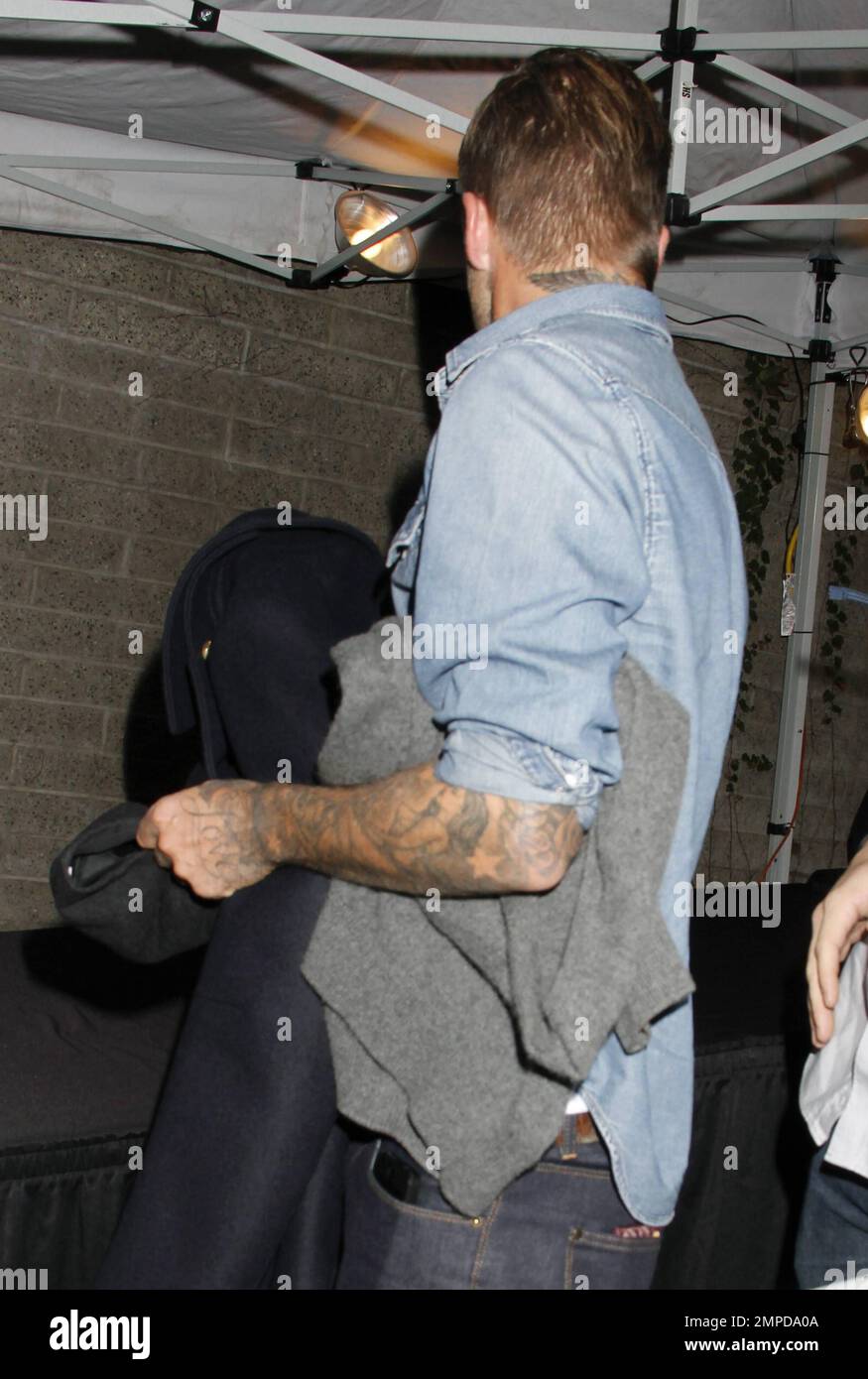 EXCLUSIVE!! David Beckham attends the Mumford & Sons concert at the ...