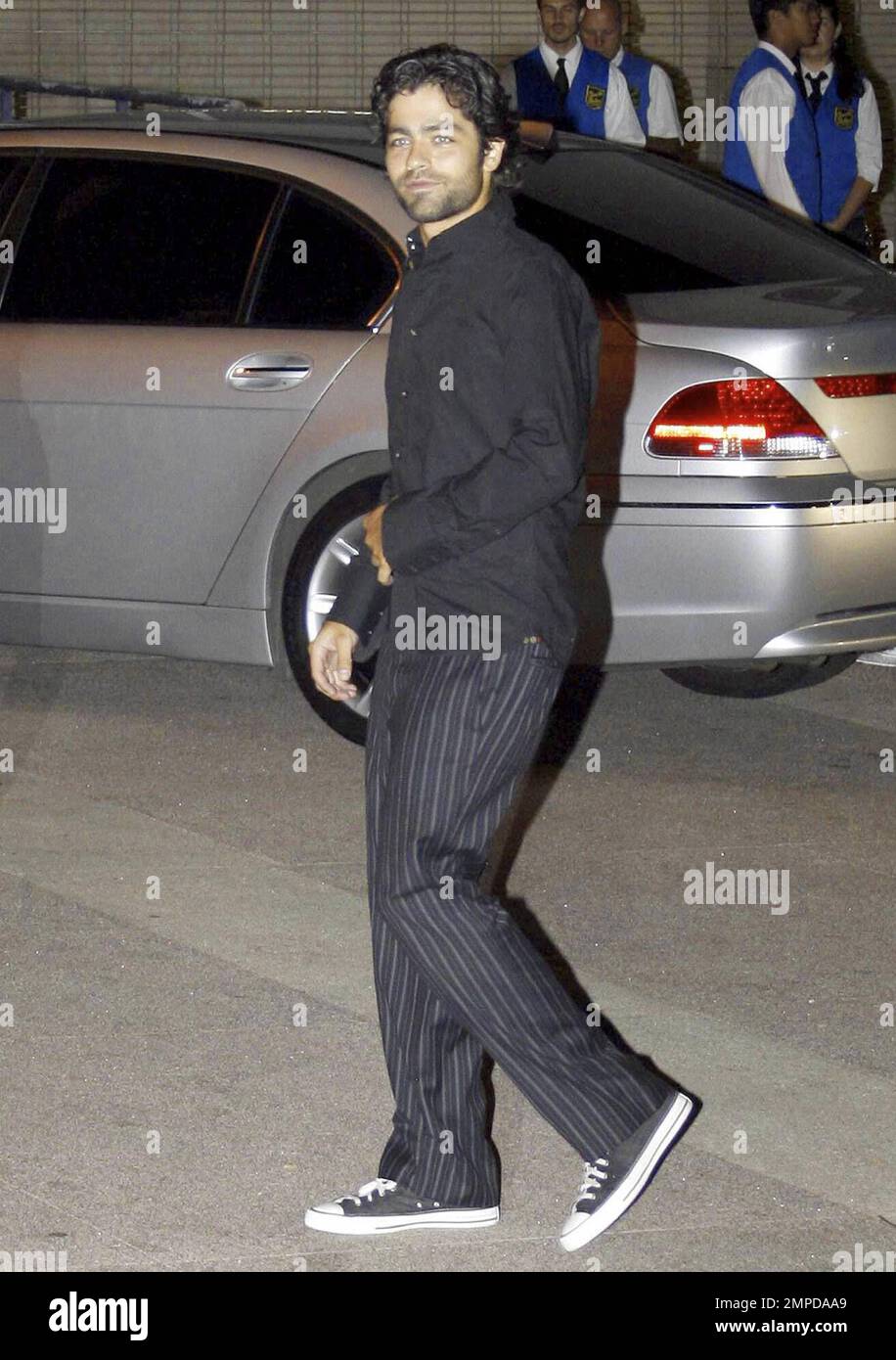 Adrian Grenier arrives at the invitation-only party to welcome the ...