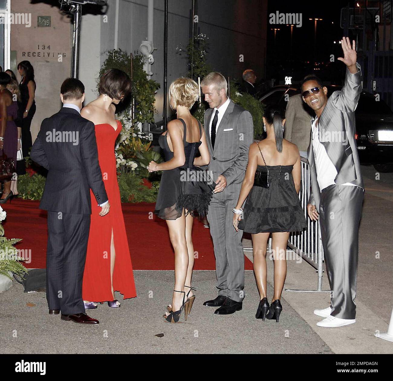 Hollywood heavy weights gathered for a party tonight to welcome David ...