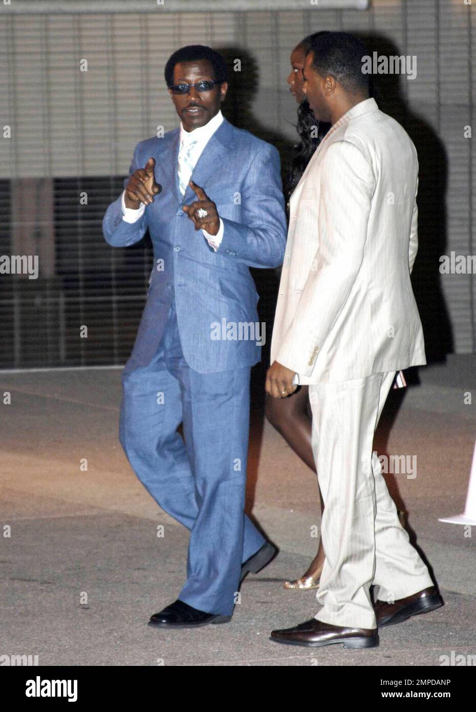 Wesley Snipes arrives at the invitation-only party to welcome the ...