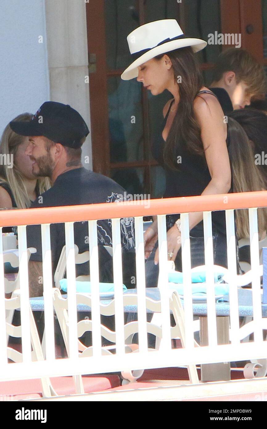 David Beckham, Victoria Beckham, and their kids Harper, Brooklyn, Romeo ...